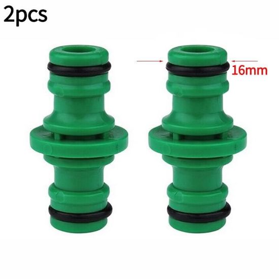 2pcs vert-1-2 ''-Connecteur Rapide Pour Tuyau D'arrosage De Jardin, Extrémité De 1-2 ", Double ...