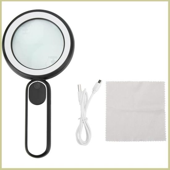 Cocosity Loupe Lumineuse LED Grossissement 10X Verre Optique ...