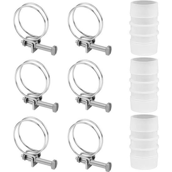 6Pcs Collier De Serrage Inox 36-40Mm, Collier De Serrage Réglable ...