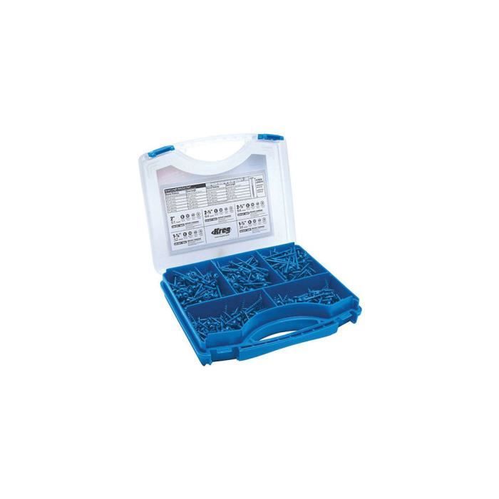 Vis de poche - Blue-Kote - Ensemble de 450 pièces - Revêtement bleu ...