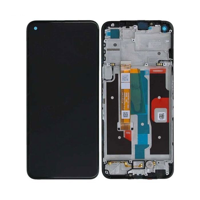 Écran Complet LCD - Original - Realme 8i / narzo 50 - Noir - Avec Châssis - Tactile Oui ...