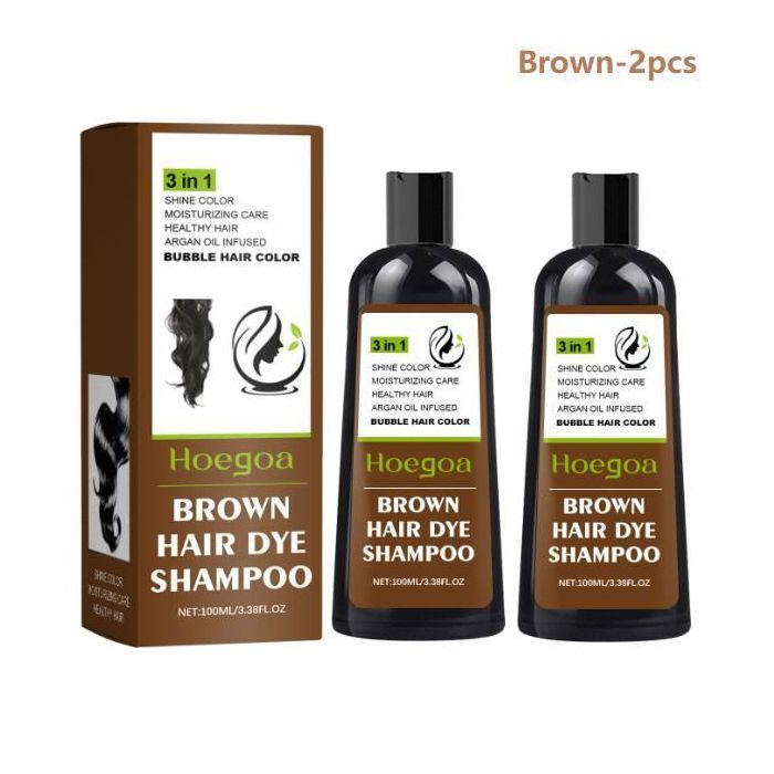 KJEHOME Shampooing Colorant - Noname - Marron - 3 EN 1 - Sans ...