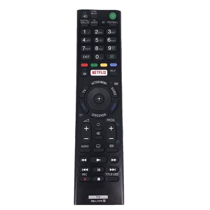 Universel Plus Bravia TV RM-L1275 Télécommande Pour Sony TV Netflix RMT ...