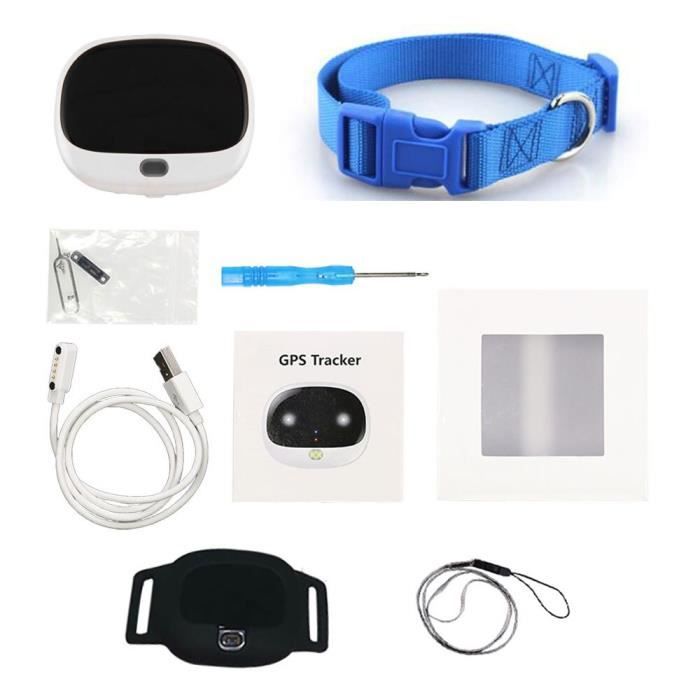 Coller blanc-colle-col Meilleur mini Moniteur GPS pour chat et chien ...