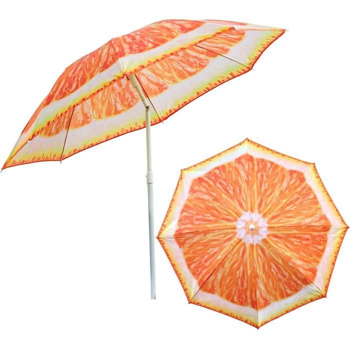 Parasol De Jardin En Polyester-Acier - Couleur Orange - Thème Orange ...