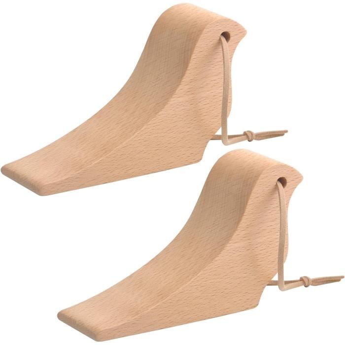 Cale Porte Bois,Lot De 2 Blocs Forme D'Oiseau Porte En Bois,Butoir De ...