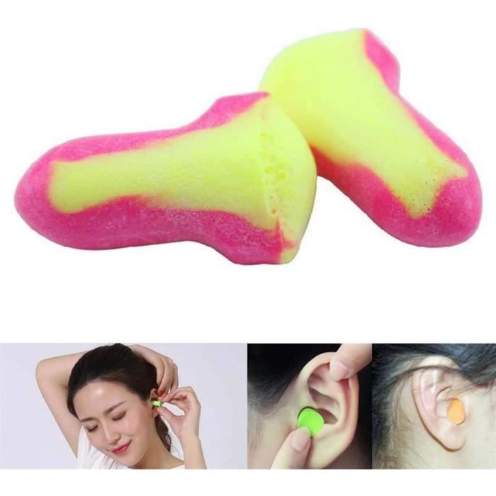 50 Paires de Bouchons d'oreilles en Mousse Non marquants jetables pour ...