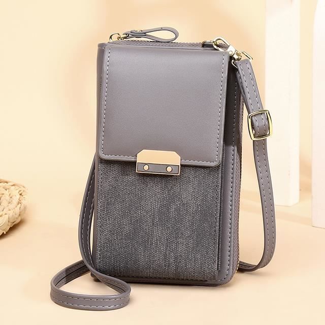 Sac à Bandoulière en Cuir PU pour Femme, Sacoche pour Téléphone ...