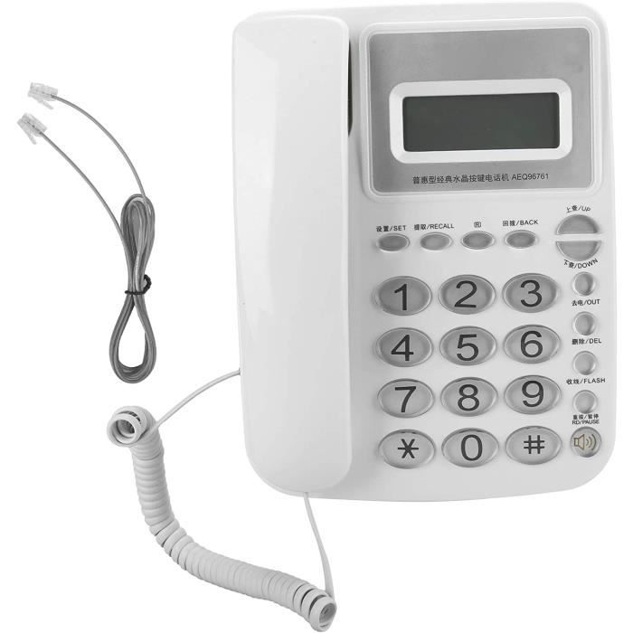 Téléphone fixe - Uteleacutephone - Boutons en cristal - Bureau agrave ...
