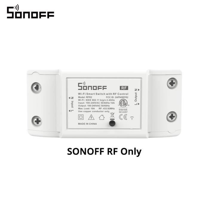 Sonoff RF - interrupteur intelligent sans fil RF 433MHz Wifi ...
