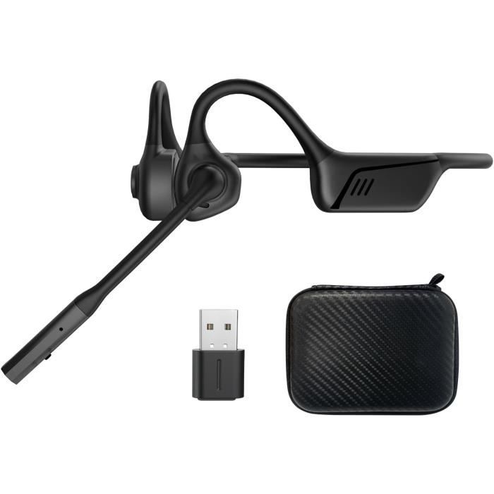 Casque à Conduction aérienne, Casque à Oreille Ouverte avec Micro et ...