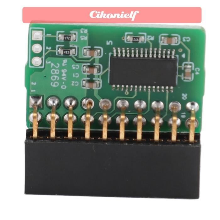 Module TPM 2.0, PCB Vert Vertical, Définition 20 Broches, Installation ...