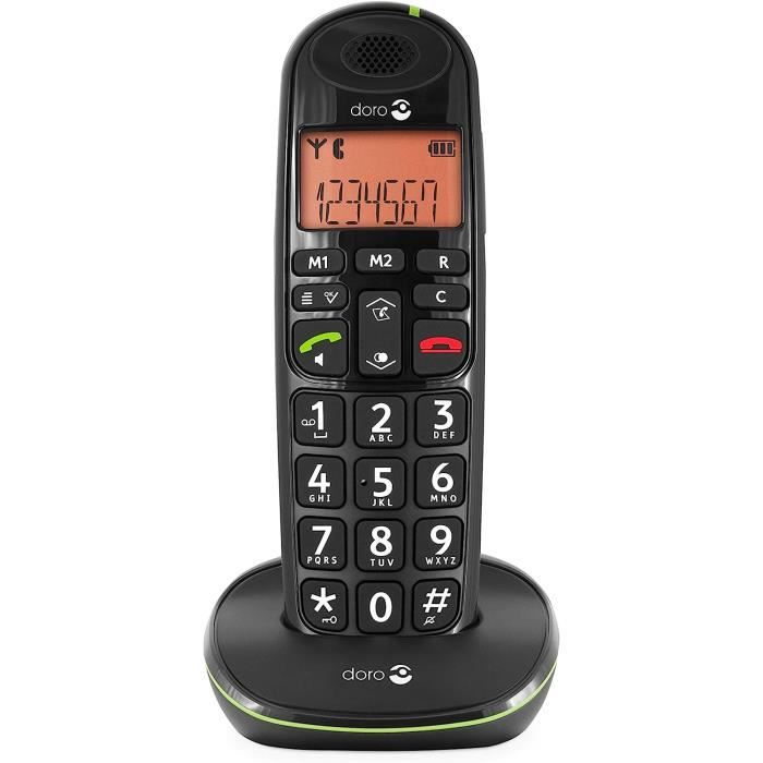 Doro PhoneEasy 100w Telephone sans Fil DECT pour Seniors - Cdiscount ...