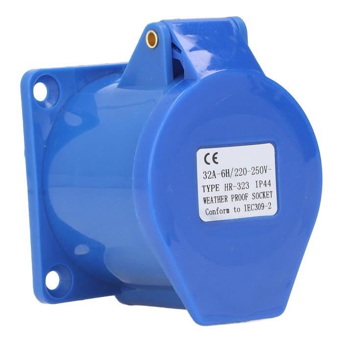 Duokon prise CEE 3 broches Prise industrielle dissimulée à 3 broches PC ...