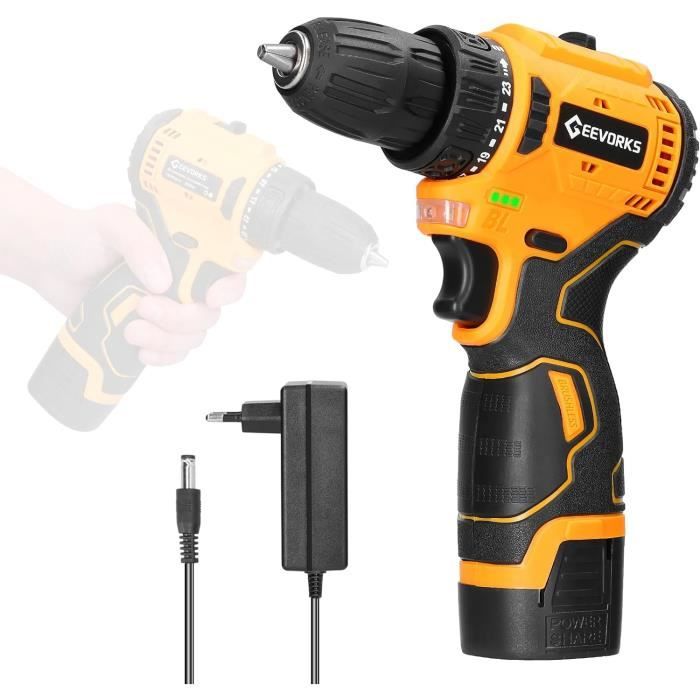 Visseuse Électrique, 16.8V Perceuse Visseuse Sans Fil Ménage Moteur ...