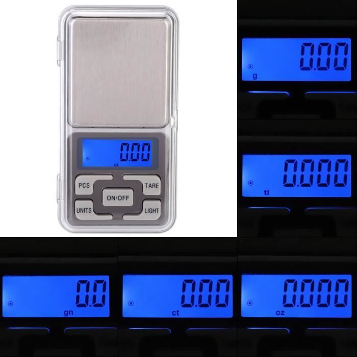 GOTOTOP Balance numérique 0.01g haute précision portable mini balance ...
