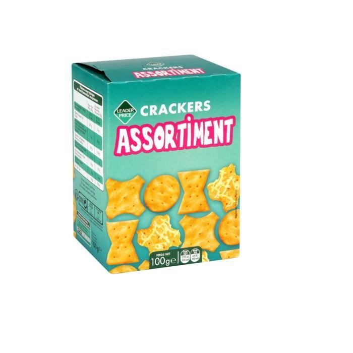 Crackers assortiment - 100g - Cdiscount Au quotidien