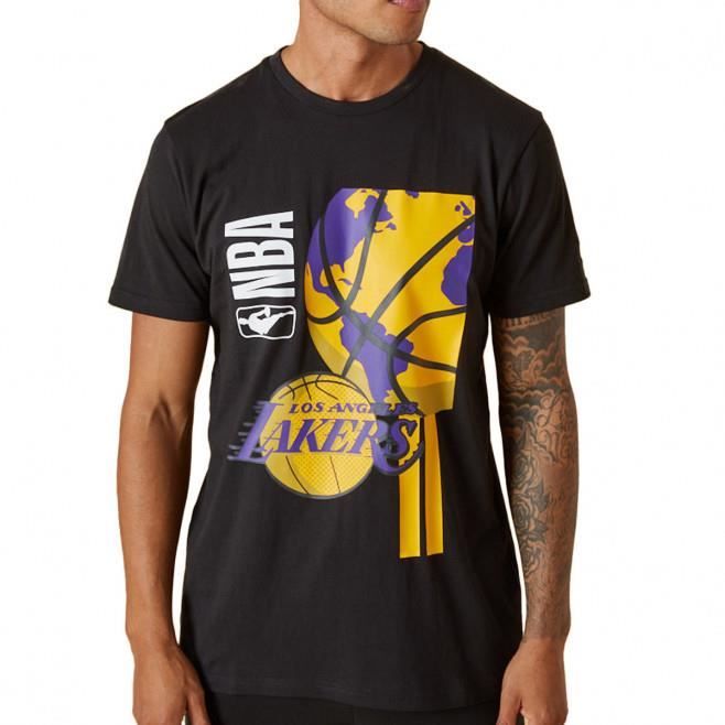 Tee-shirt New Era LA Lakers NBA Globe Logo - Cdiscount Sport