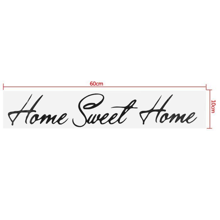 TMISHION Autocollant mural en PVC Sweet Home Flower Vinyl Art Decal ...