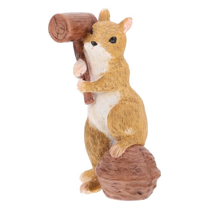 Statues: Écureuils en résine Figurines sculpture charmante figure pour ...