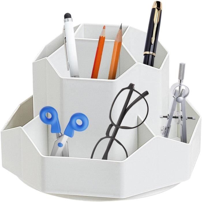 Porte-Stylo De Bureau - Organisateur De Bureau Rotatif À 360 Degrés ...