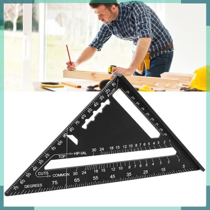 Outil de mesure - V BESTLIFE - Équerre de charpentier 7in - Aluminium ...