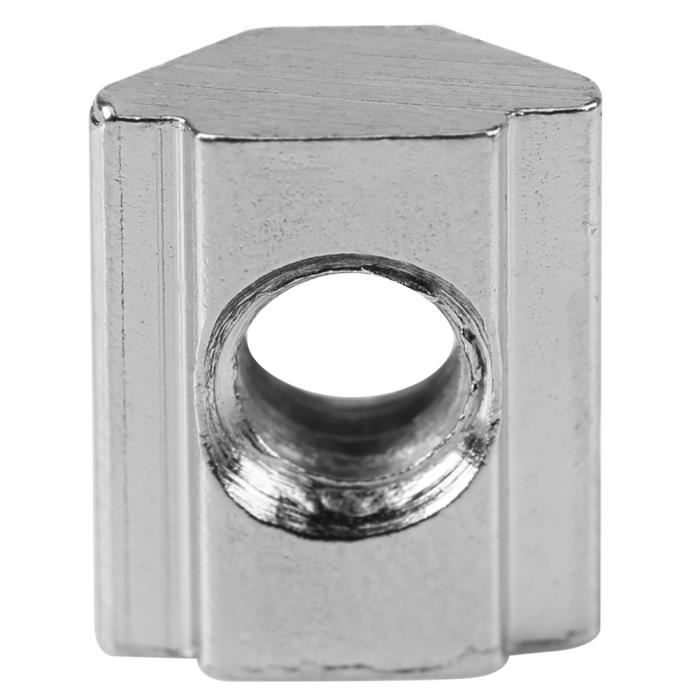 Crou à Tête de Marteau Nickel Enduit T-slot crous en Acier au Carbone Pour Accessoires Profil en ...