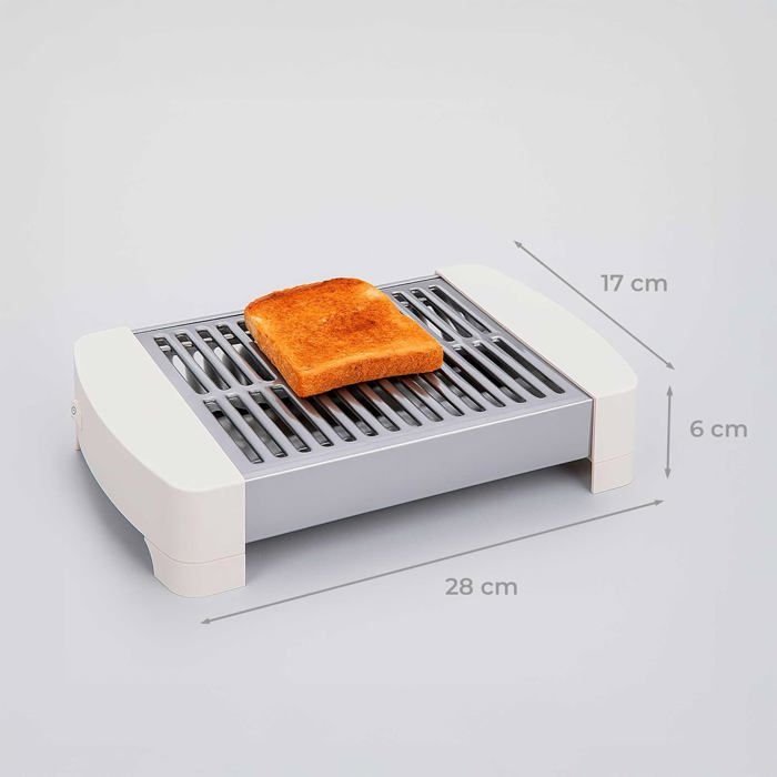 Jett0201 Petit Grille-Pain Plat Horizontal 2 Résistances À Quartz ...