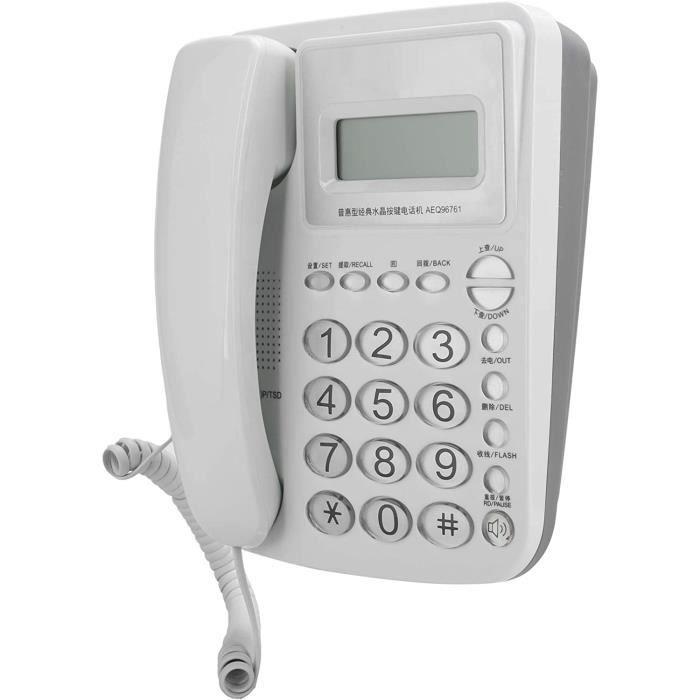 Téléphone fixe - Uteleacutephone - Boutons en cristal - Bureau agrave ...