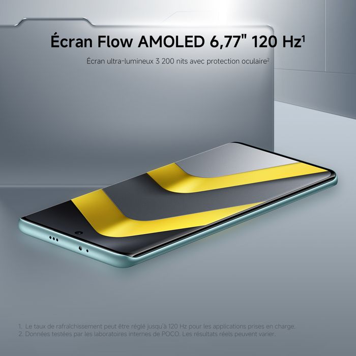 Téléphone mobile - XIAOMI - POCO M8 5G - 8 Go RAM - 256 Go - Écran ...