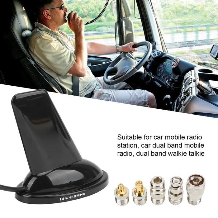 Ashata Antenne radio bidirectionnelle pour voiture Antenne Aileron de ...