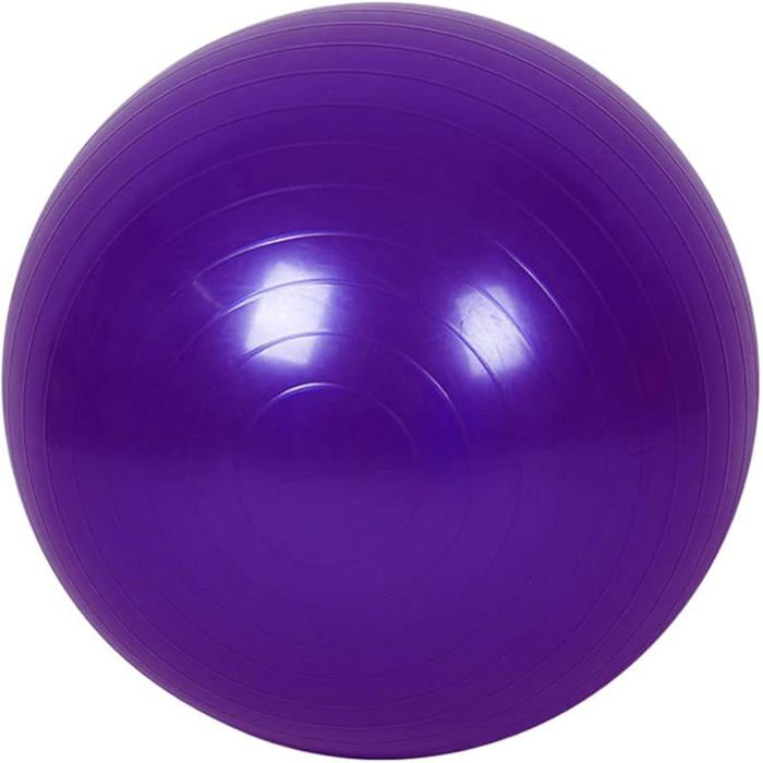 Balle de yoga robuste 45 cm bleue avec pompe pour Pilates et fitness ...