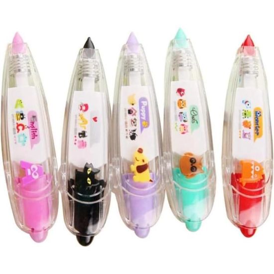 Lot de 5 rubans de correction pour scrapbooking - Ruban correcteur ...