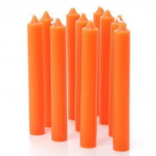 BATON Bougies bâton x10 orange 46g - Cdiscount Maison