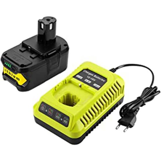 5000Mah 18V Li-Ion Batterie De Remplacement Et Chargeur Pour Ryobi 18V ...