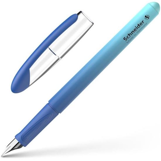 Stylo à plume - SCHNEIDER - Voyage - Pointe Moyenne - Bleu Caribbean ...