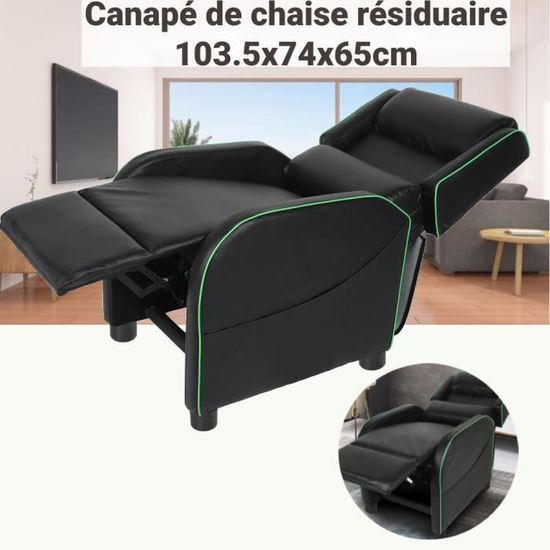 Fauteuil de Repos simple - Chaise inclinable - Fabriqué en cuir PU ...