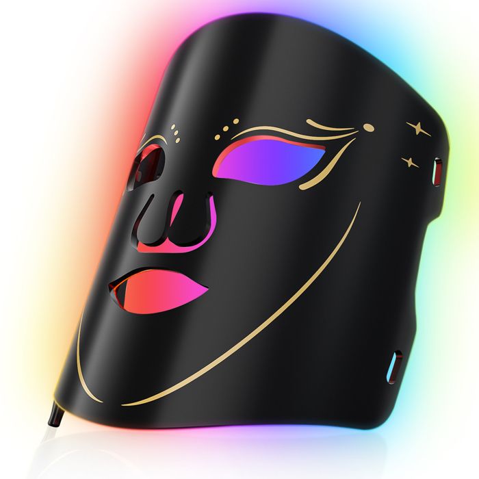 Masque LED Visage,7 Couleurs Luminothérapie Visage de Photothérapie ...