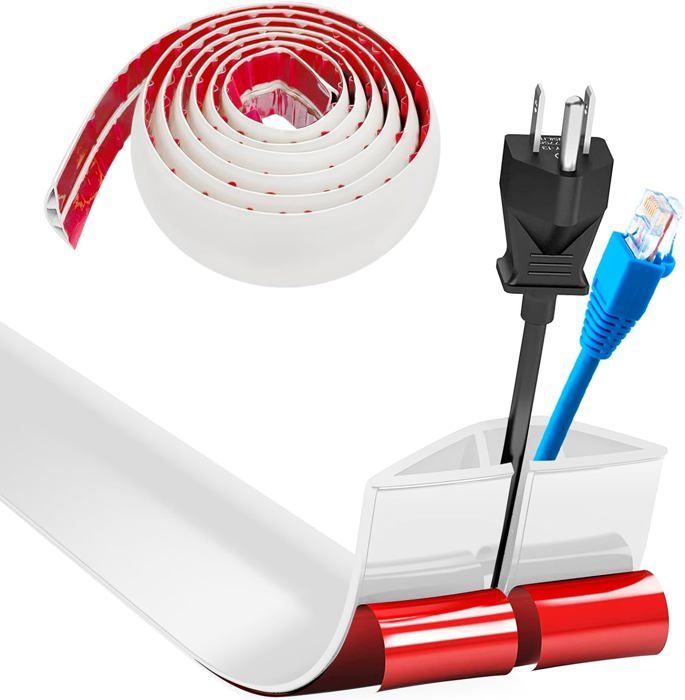 Cache Cable Sol, Petit Canal De Câble Flexible, 3.0M X 5Cm Protege ...