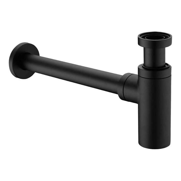 Siphon design noir mat, siphon en laiton pour évier - Cdiscount Bricolage
