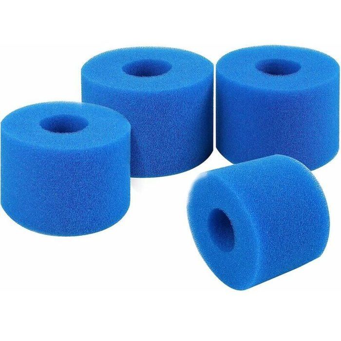 4 Pices Filtre en Mousse Rutilisables pour Spa et Jacuzzi ponge ...