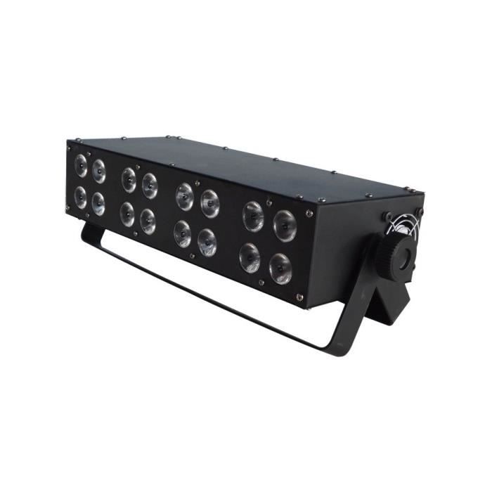 Projecteur à LEDs UV - AFX - 16x3W - 16 LEDs 3W - DMX 3 canaux Auto ...