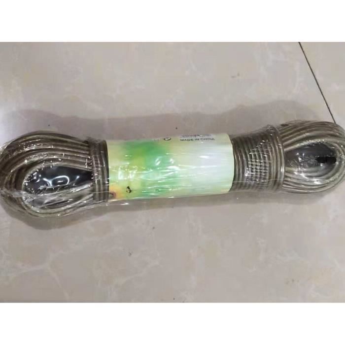 Fil à linge - étendoir,Corde à linge en plastique PVC avec noyau en ...