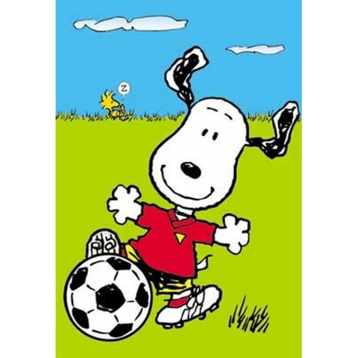 Peanuts - Snoopy Football - 70x100cm - AFFICHE - POSTER - Cdiscount Maison