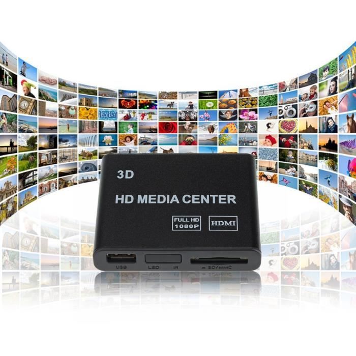 X-Century® Mini HD TV Multimédia Boîtier Lecteur USB 1080P HDMI ...