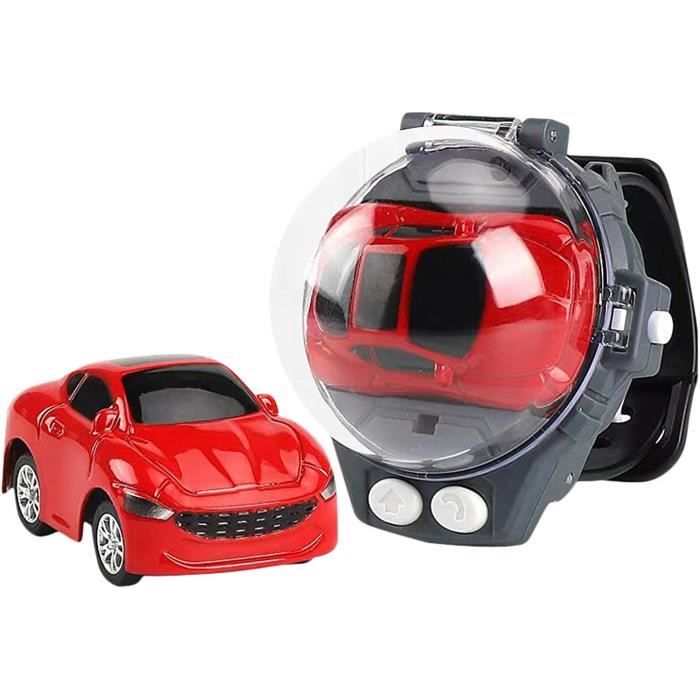 2022 Mini montre de voiture télécommandée jouets, montre de voiture de course de poignet ...