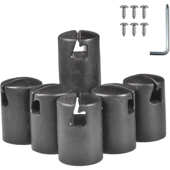 Lot De 6 Embouts Poteau Trampoline, Capuchon Universel Pour Convient Aux Poteaux Clôture ...