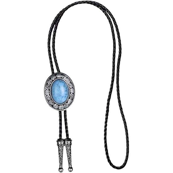 Rétro Cravate Homme Western Cowboy Bolo Tie-Bleu[~722] - Cdiscount Prêt ...