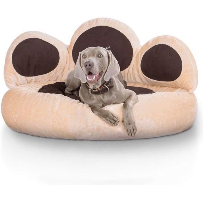 Knuffelwuff Luena Lit, Panier, Coussin-patte pour chien, S-M, Beige ...