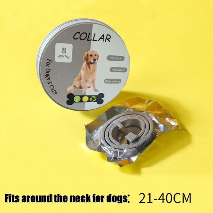 Collier,Collier anti-puces et anti-tiques pour grands chiens, 8 Kg et ...